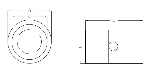 Abgeschrägte Bronze-Wellen-Buchsen Enden-Gleitlager-Bushs 10X30 für ...